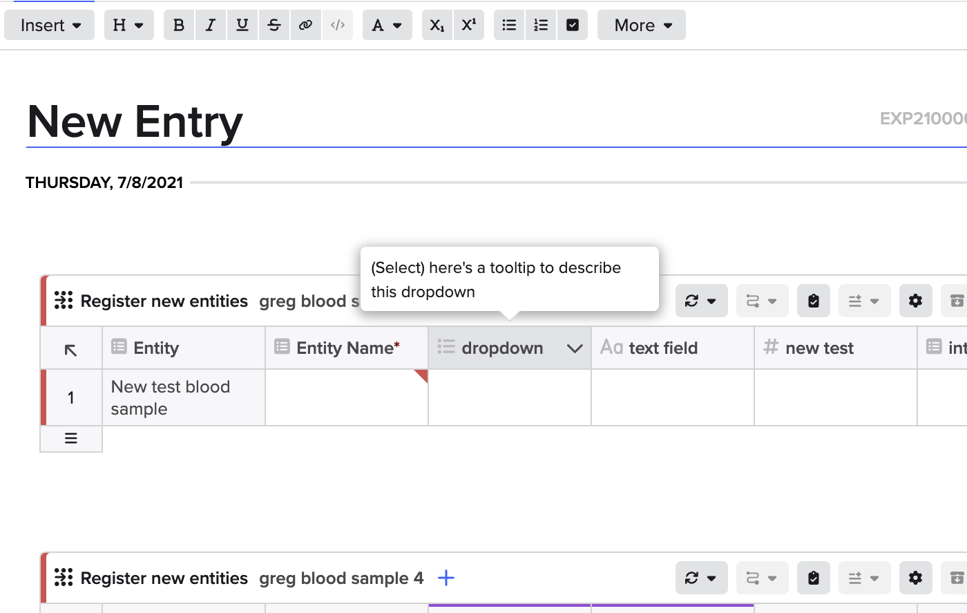 Add descriptive text and tooltips to schema fields – Benchling