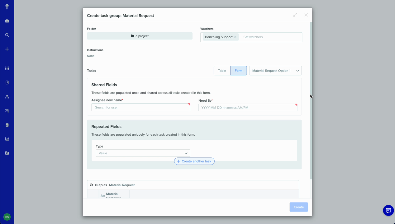 Configure custom task request forms – Benchling Configure custom task request forms – Benchling