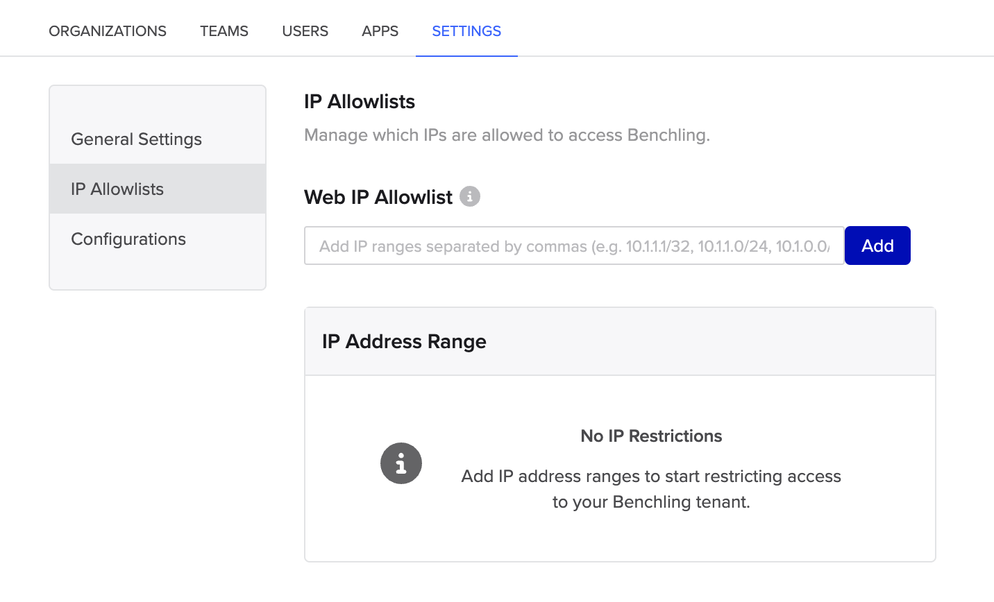 Self-serve IP allowlist configuration – Benchling