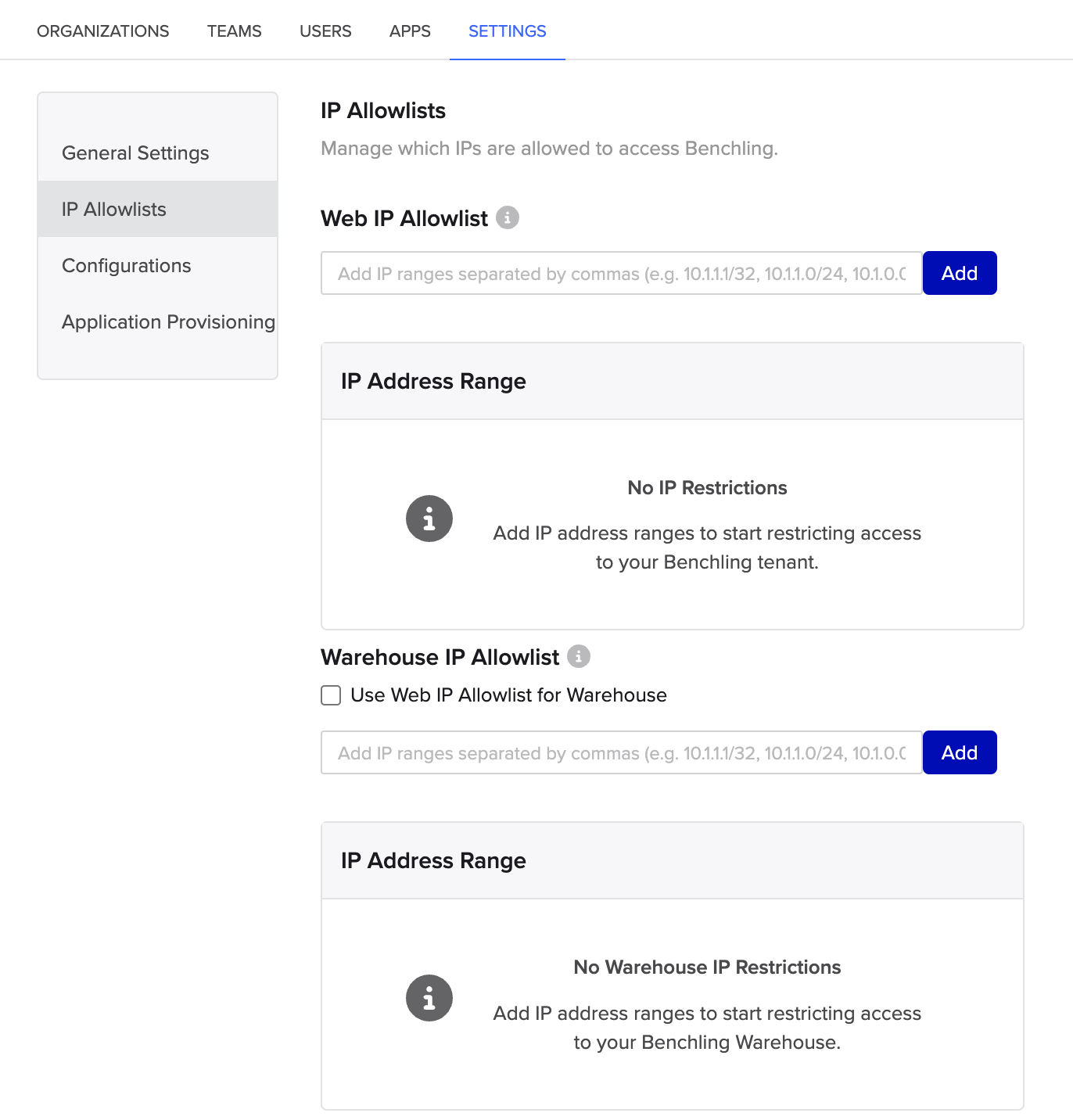 Self-serve IP allowlist configuration – Benchling