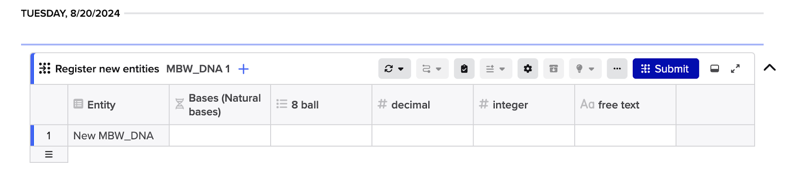 Registration tables missing audit events in specific scenarios Issue, September 2024 – Benchling