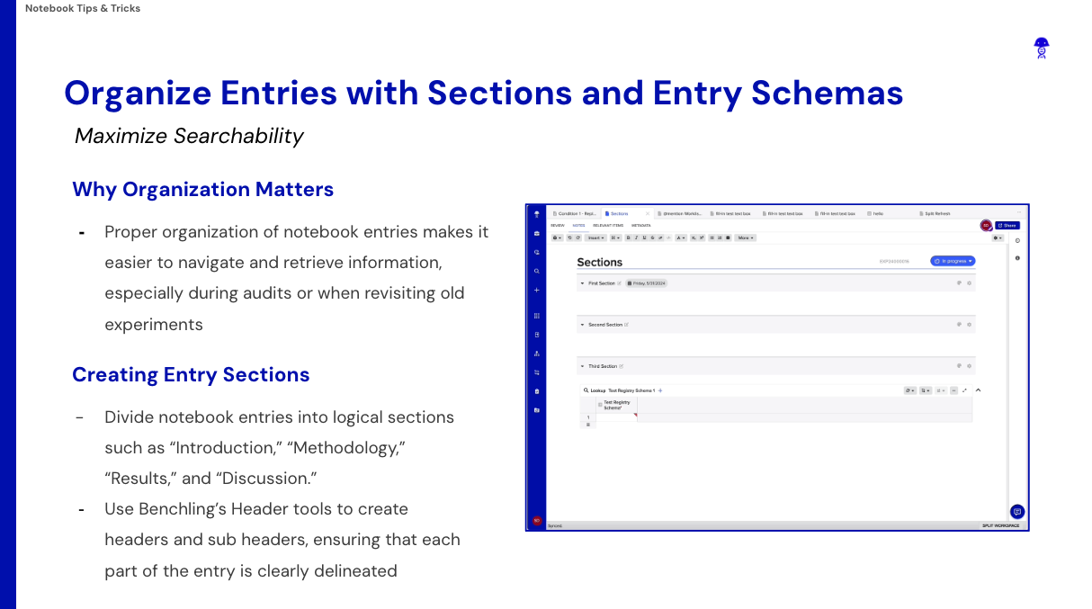 Efficiency Tips & Tricks Best Practices – Benchling