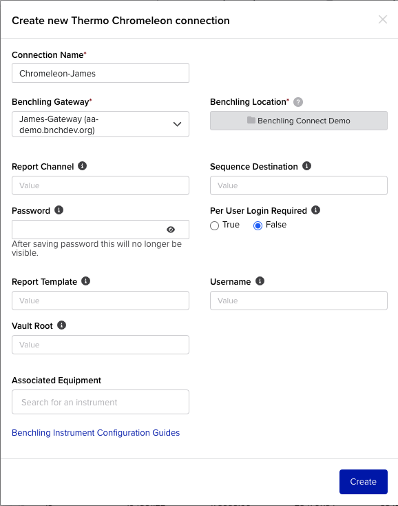 Thermo Fisher Scientific, Chromeleon Configuration Guide – Benchling
