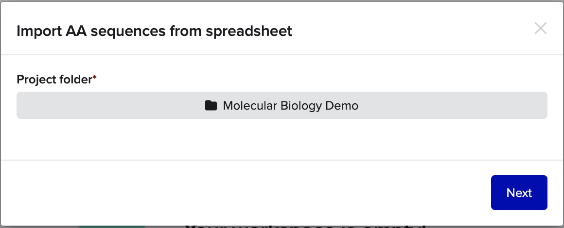 AA sequence overview – Benchling