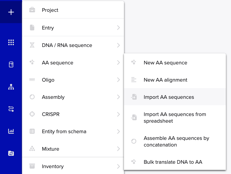 AA sequence overview – Benchling