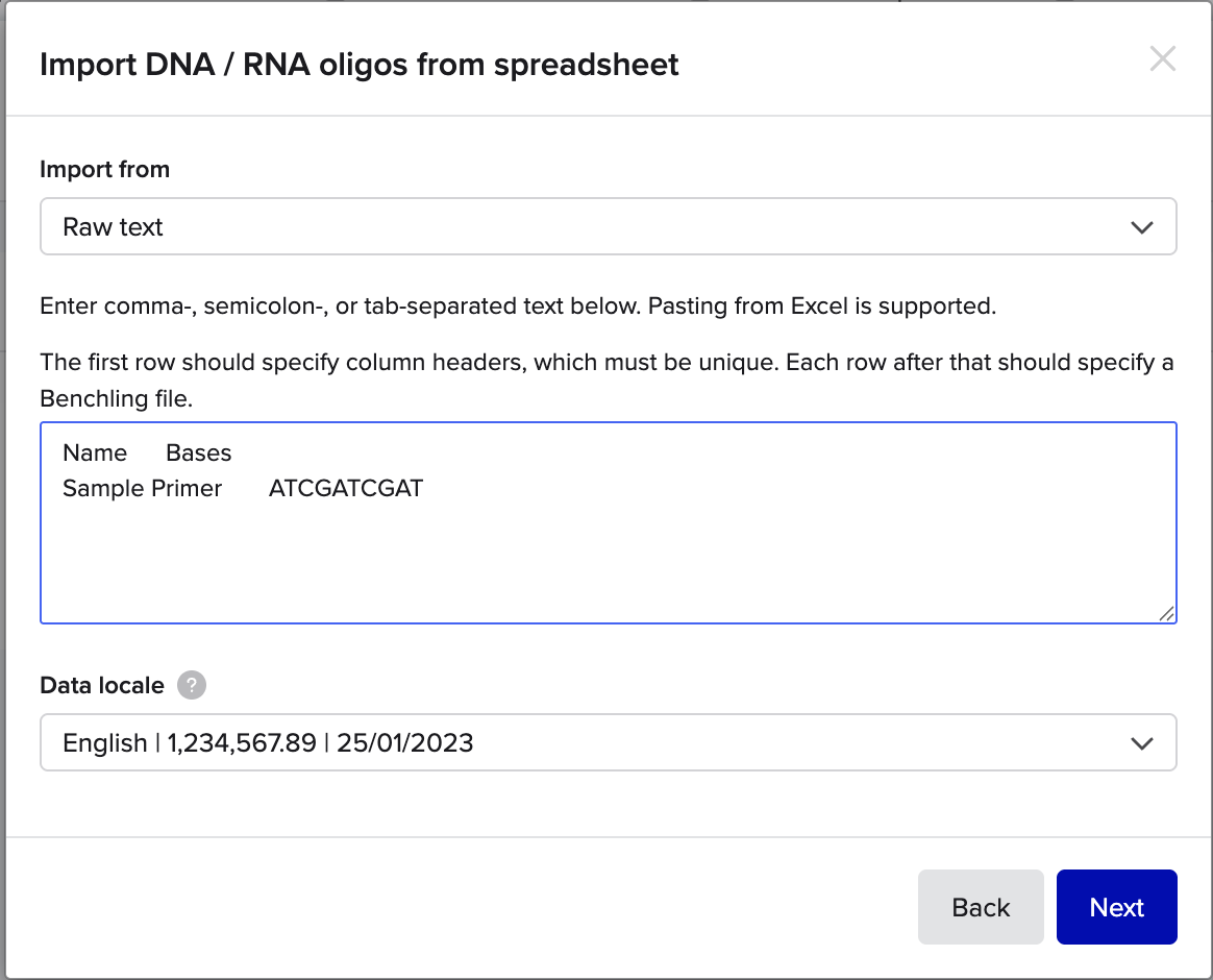 Use primers – Benchling