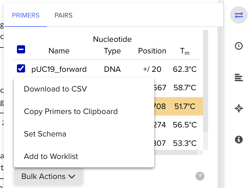 Use primers – Benchling