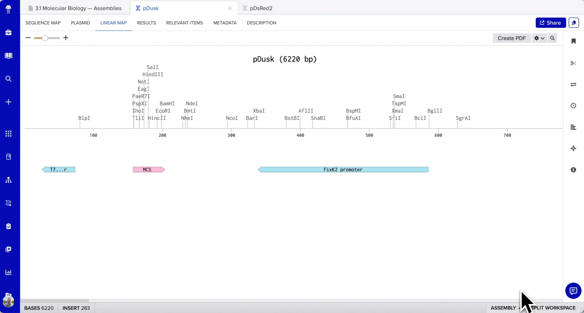 Create assemblies with the assembly wizard – Benchling
