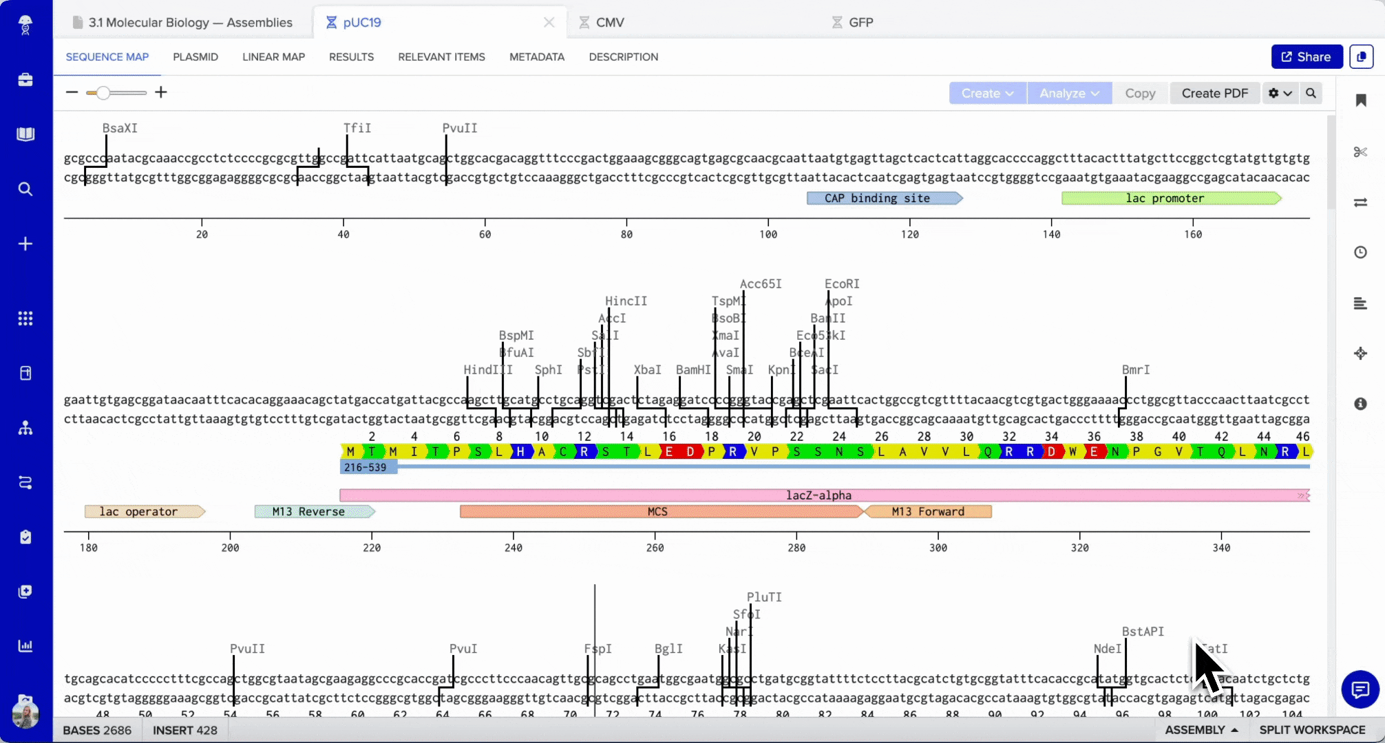 Create assemblies with the assembly wizard – Benchling