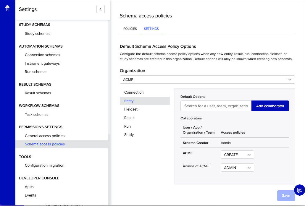Configure Registry schemas – Benchling