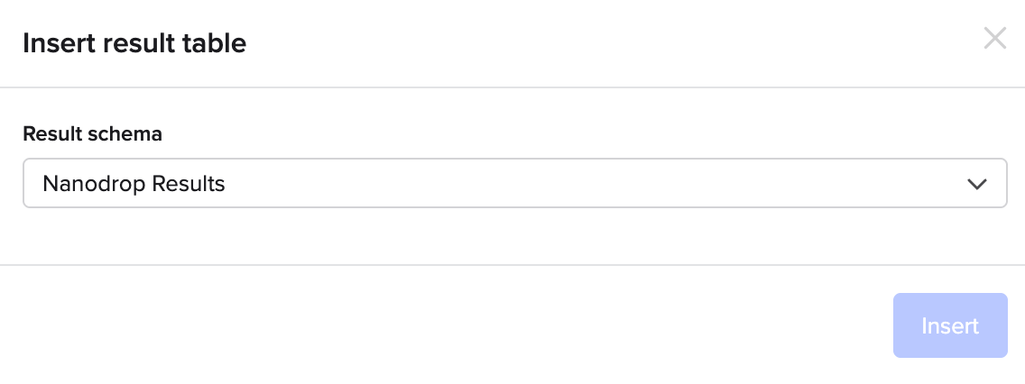Standardize data capture with structured tables – Benchling