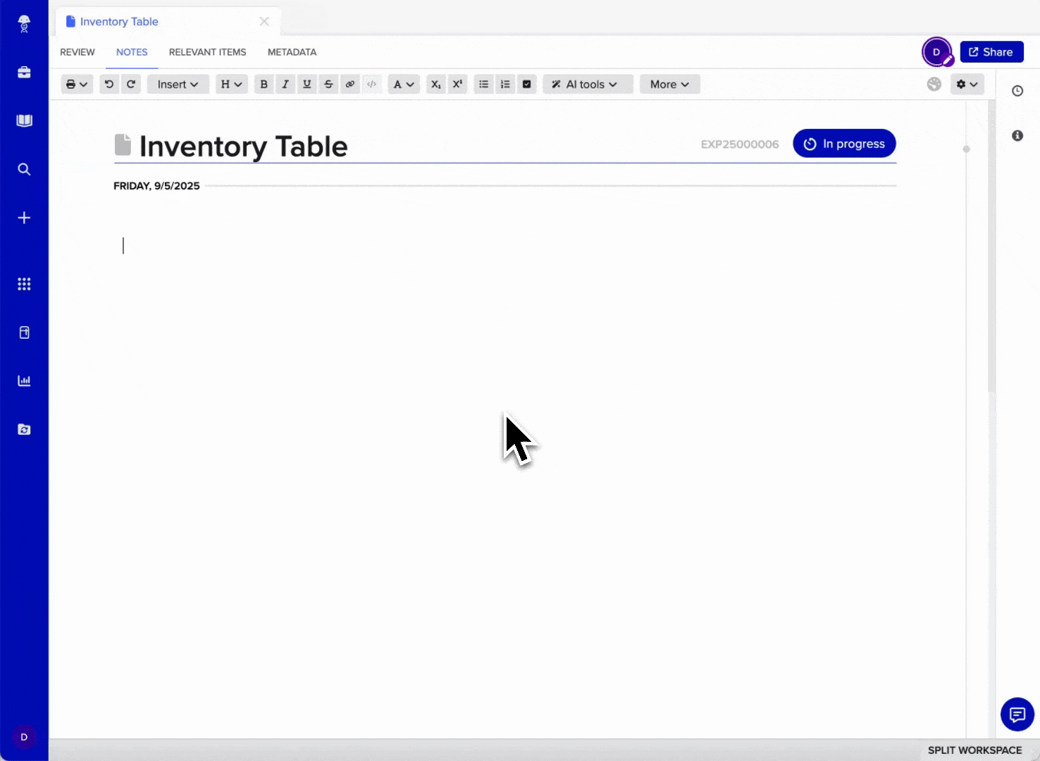 Create and track samples with the Inventory – Benchling