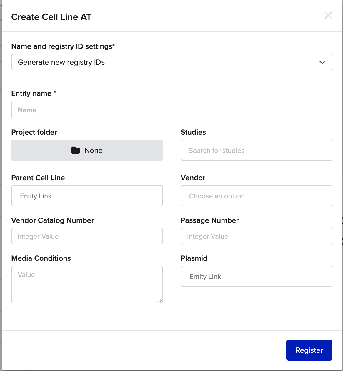 Create and manage entities with the Registry – Benchling