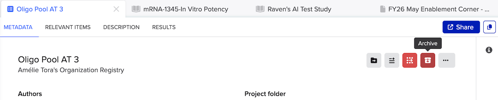 Create and manage entities with the Registry – Benchling
