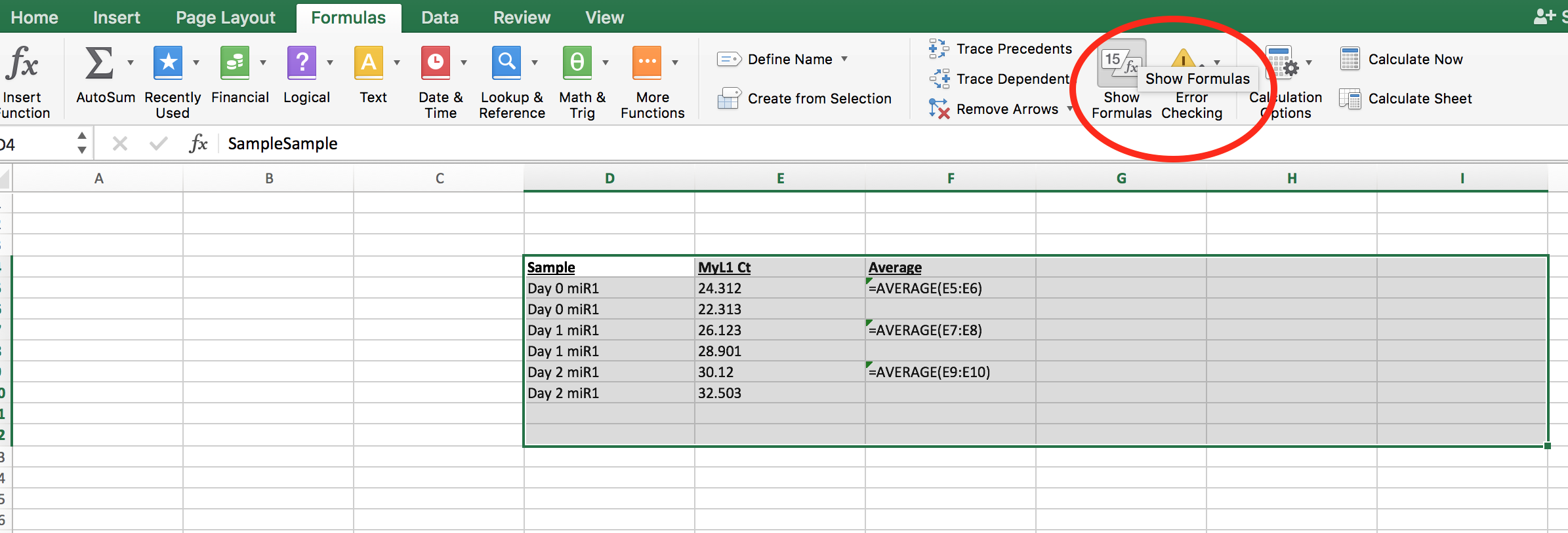 Copy Formulas Into Tables Benchling